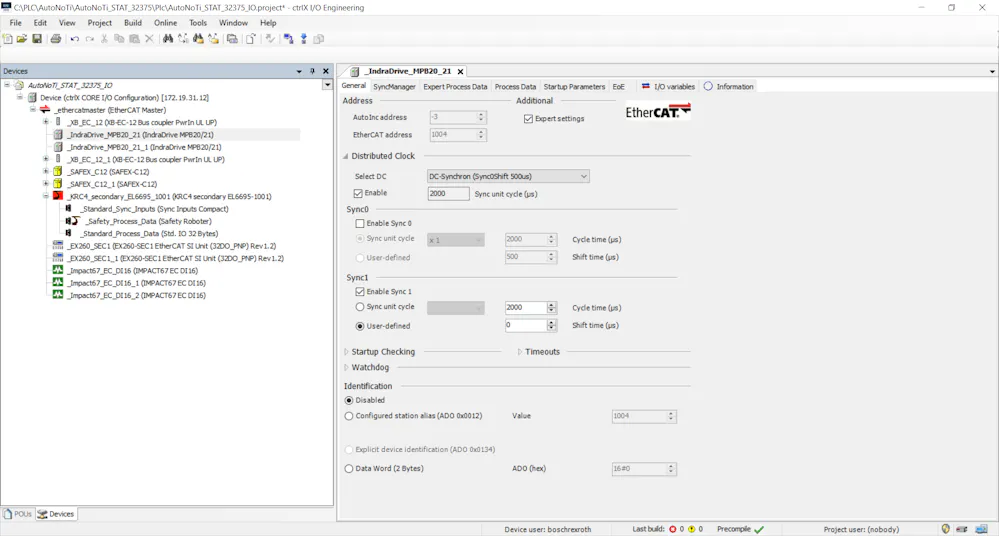 CtrlX PLC with Nexeed system