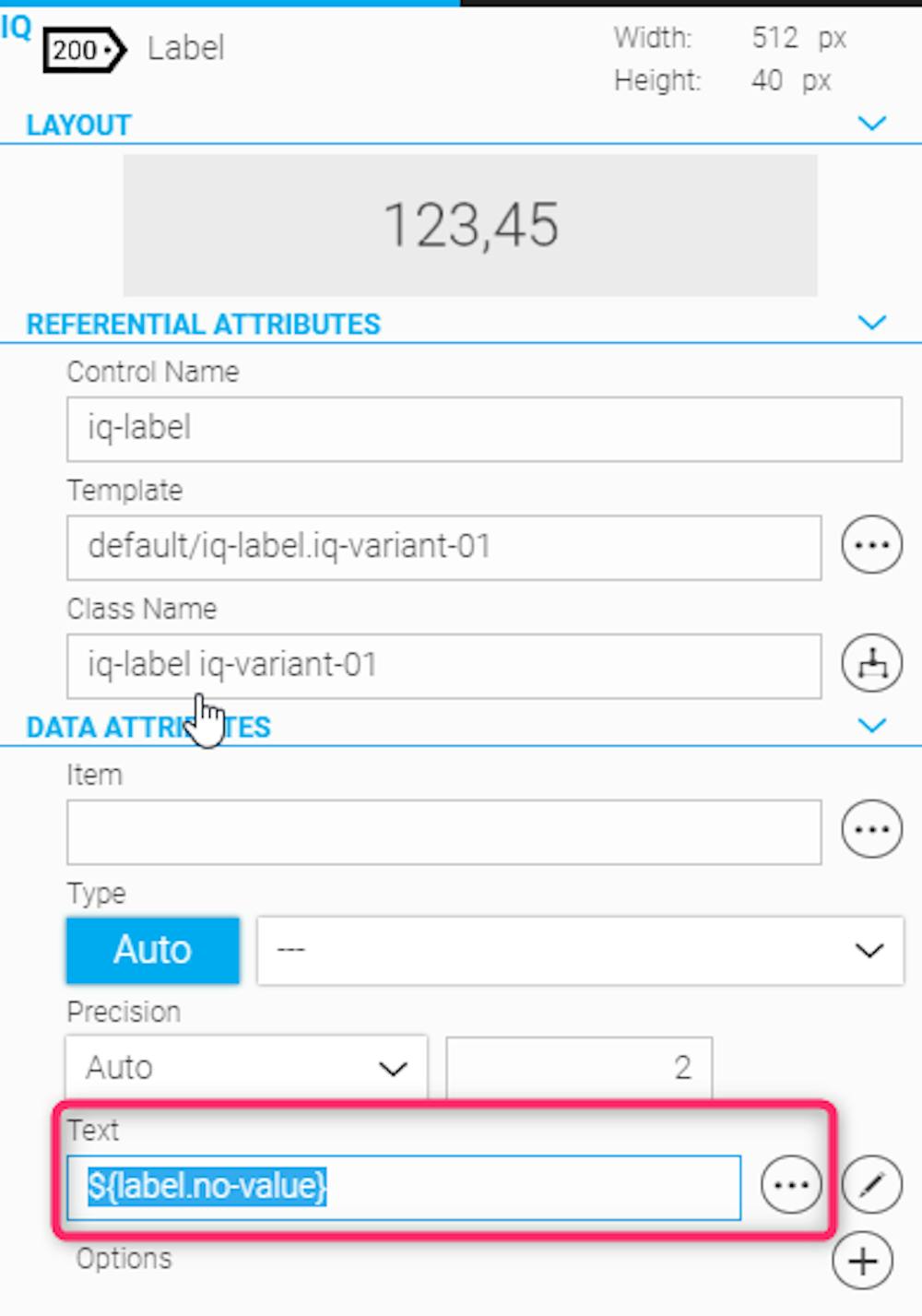 How to set the Text property of a label with JavaScript?