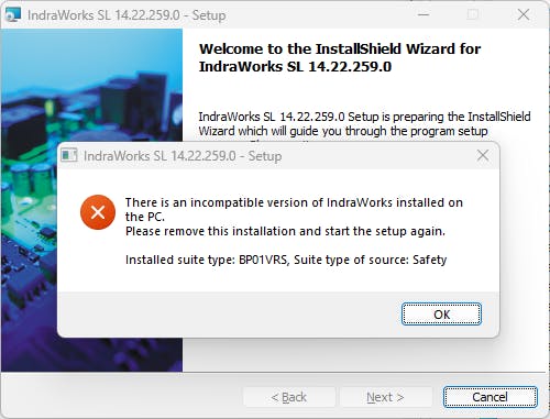 IndraWorks Installation Issue