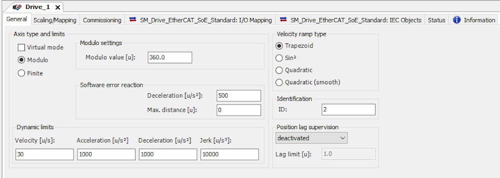 CODESYS SoftMotion: Command position rollover for modulo axes