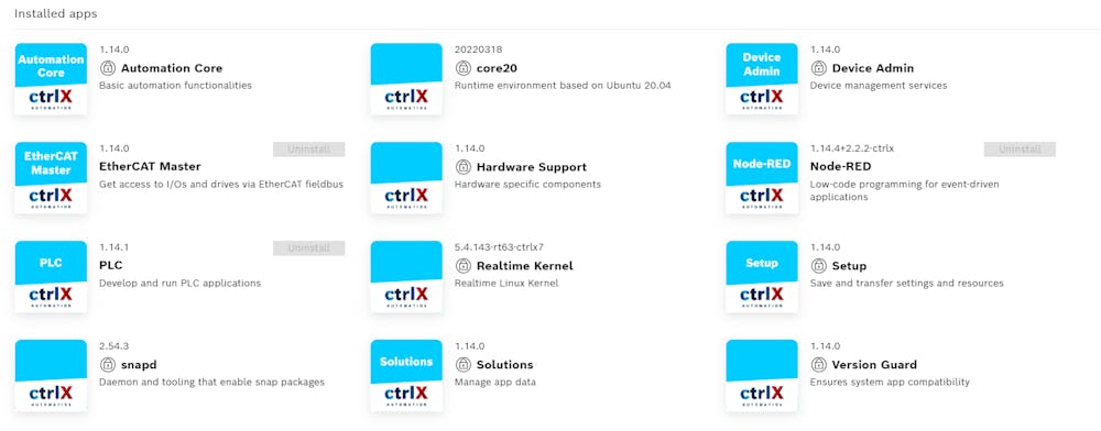 ctrlX Core HW version different error during the login