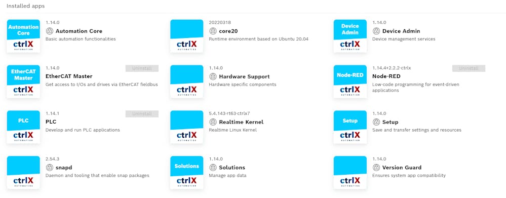 ctrlX Core HW version different error during the login