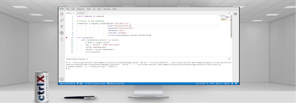 Python SDK: run Python examples directly inside the IDE app plus SDK ...