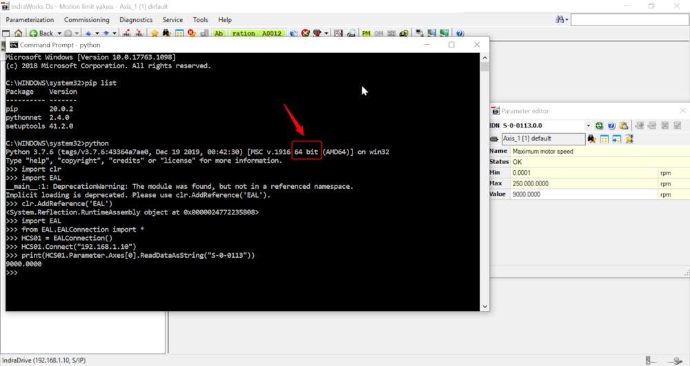 Adding EAL Library into the Python (CtrlX-Core)