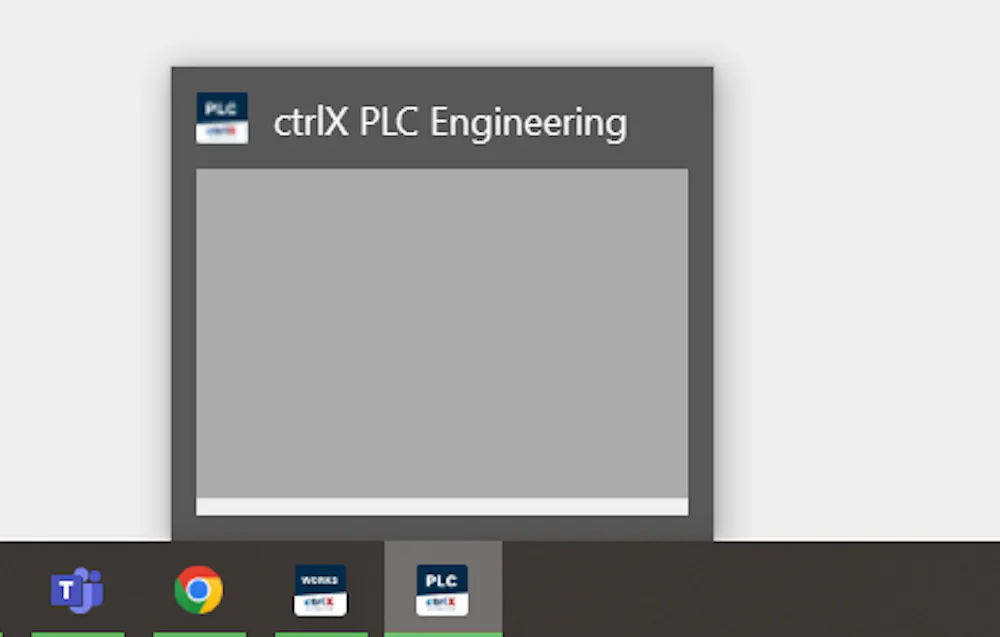 PLC Engineering : Screen disappears. I cannot get it back on full size
