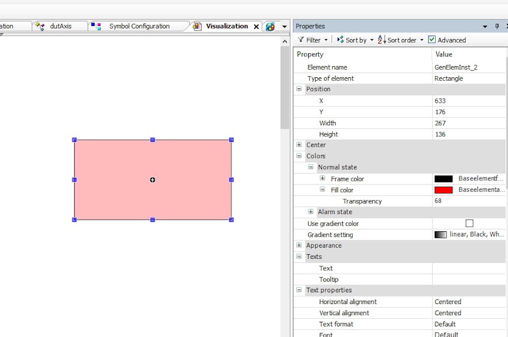 Object semi-transparent WebVisu Problem