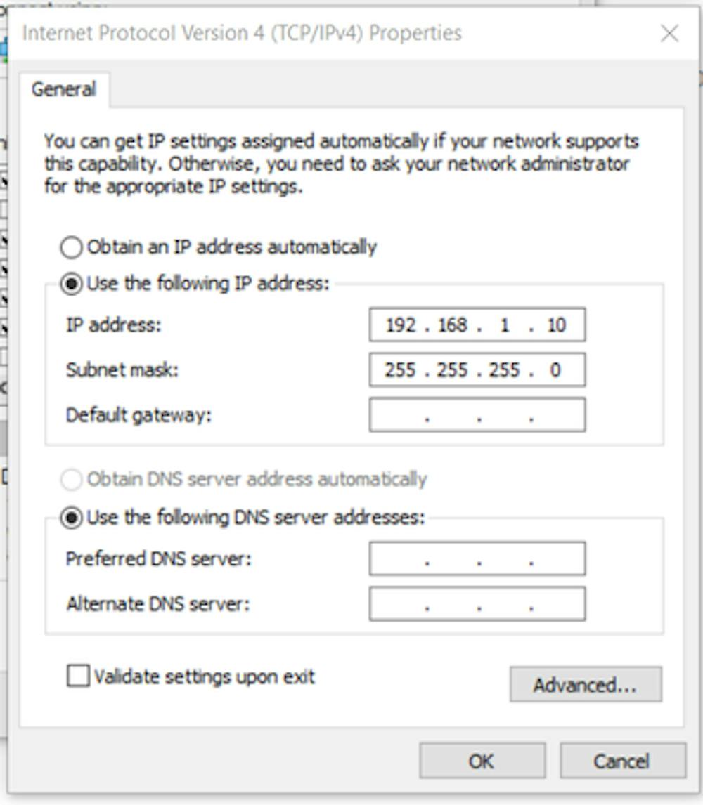 Cannot connect to web interface via IPv4