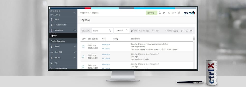 Configure Remote Logging secured via TLS in ctrlX OS 1.20