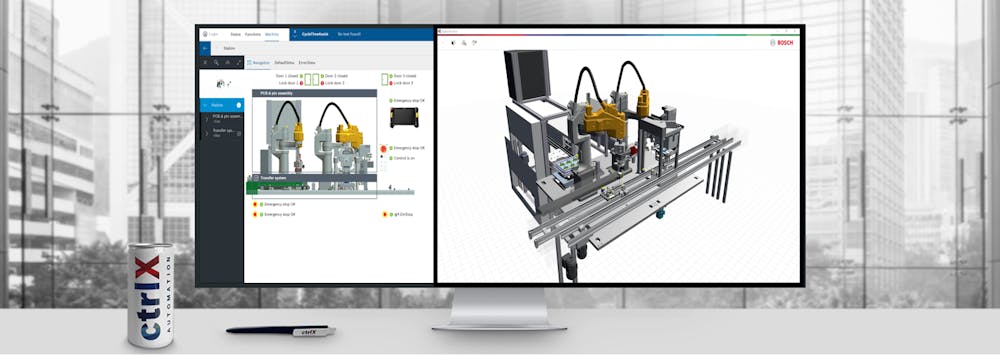 Nexeed Control plus Studio HMI and Digital Machine with a real ctrlX ...