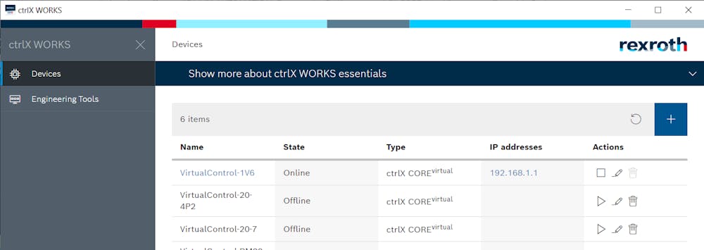 Setting up a ctrlX COREvirtual