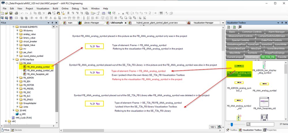 CtrlX PLC Visualization - Move Symbols and Dialog to a own Library