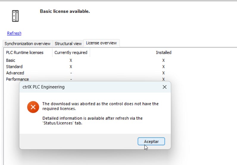 License ctrlX Core Virtual