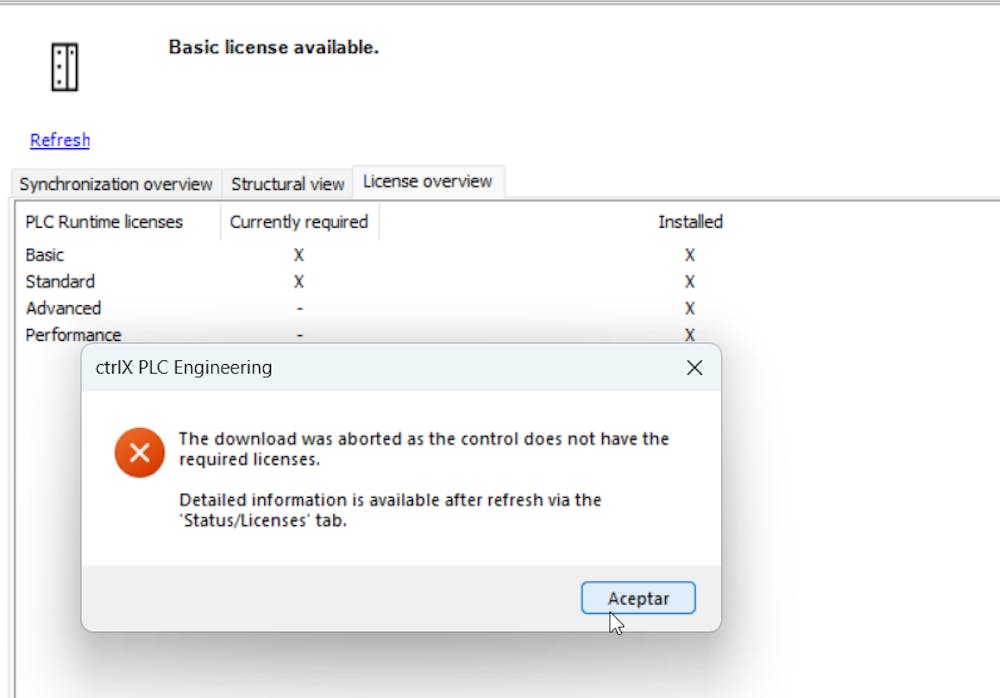 License ctrlX Core Virtual