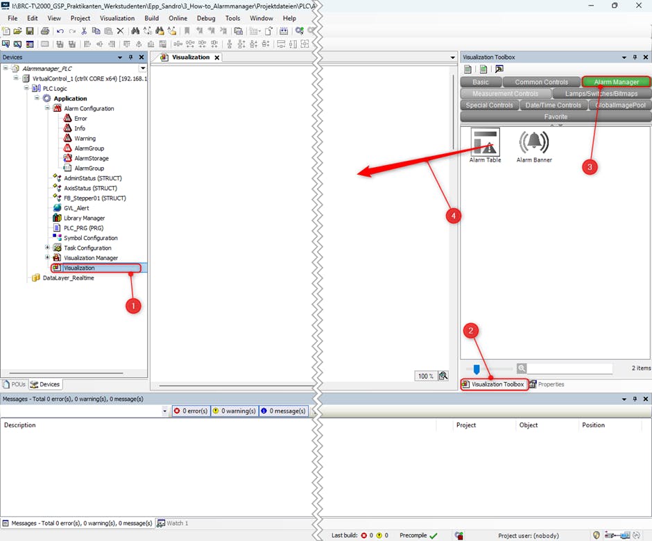 How-to use the Alarm Management from CODESYS