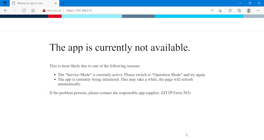 Cannot login to CtrlX Core