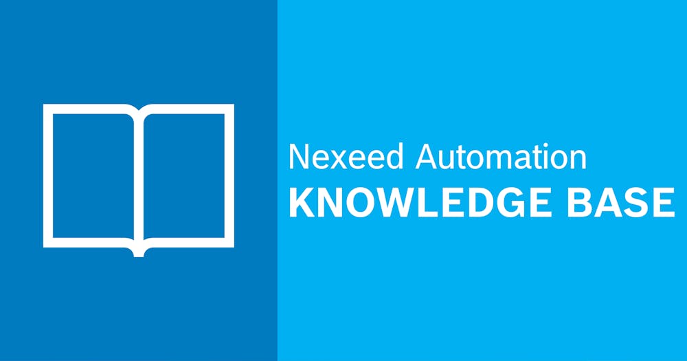 Nexeed Automation Knowledge Base