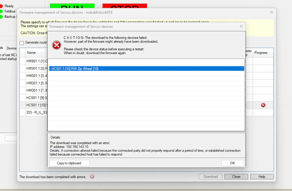 Unable to determine root cause of C0170