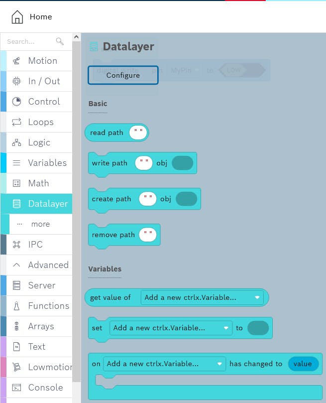 How can I map bits of my realtime IO data to pins in Blocky (Visual ...