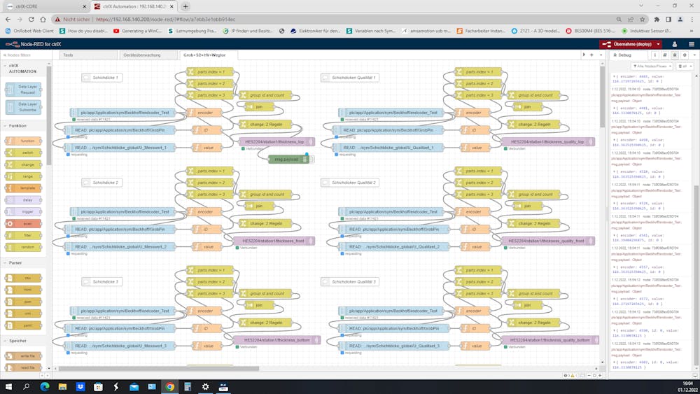 inconsistent publish rate of the node red app