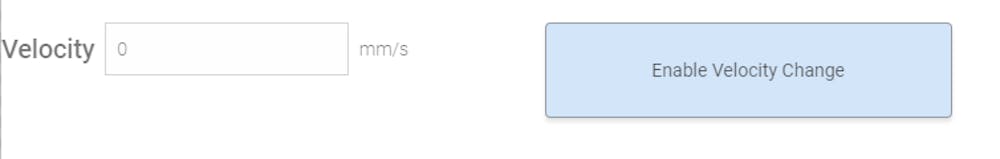 Button to enable velocity change