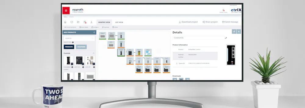 ctrlX Configurator - How to use interface to Rexroth Store