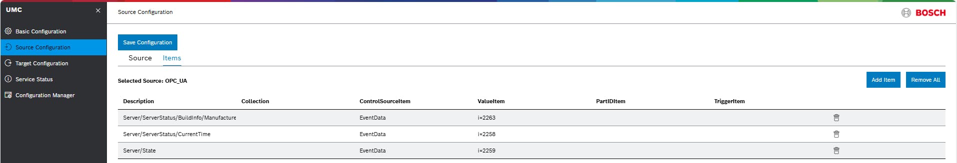 UMC - setup a connection between XM42 (OPC-UA) and ctrlX CORE