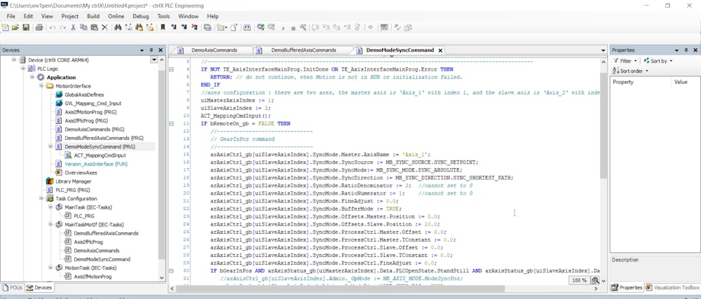 How do we configure Virtual axis