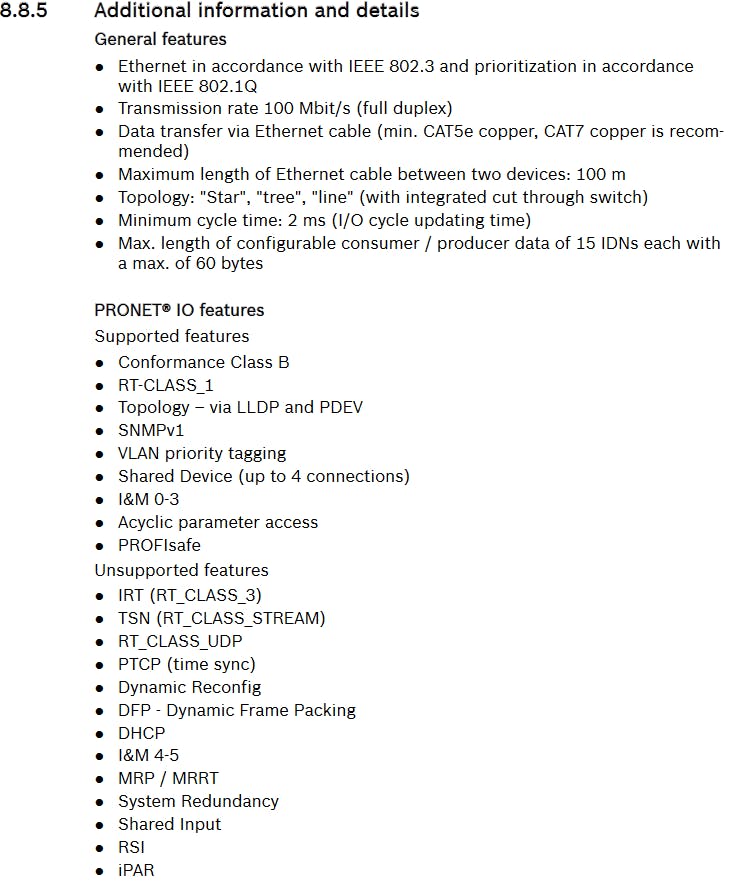 XCS2 ctrlx Drive and Profinet MRP : supported