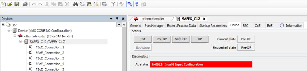 0x001E: Invalid Input Configuration - CtrlX Core and SafeX C.12 problem