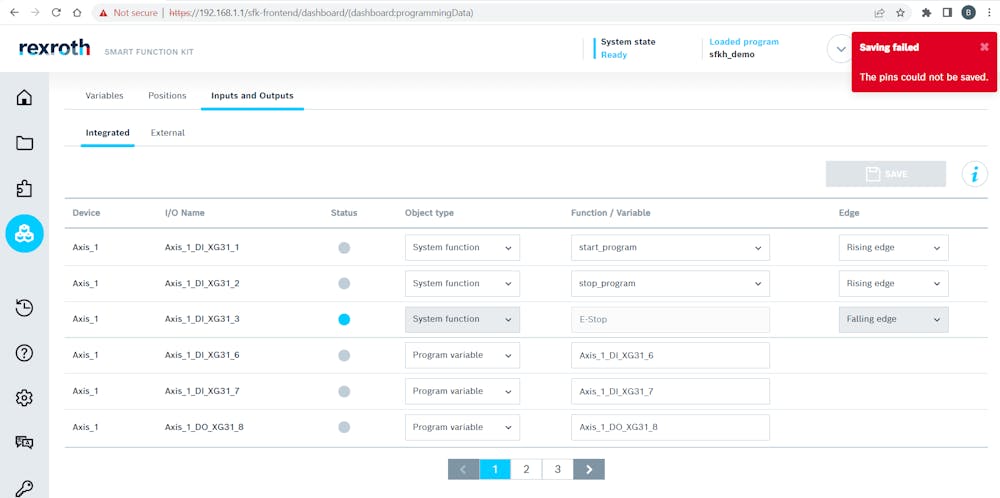Smart Function Kit for Handling IO setup