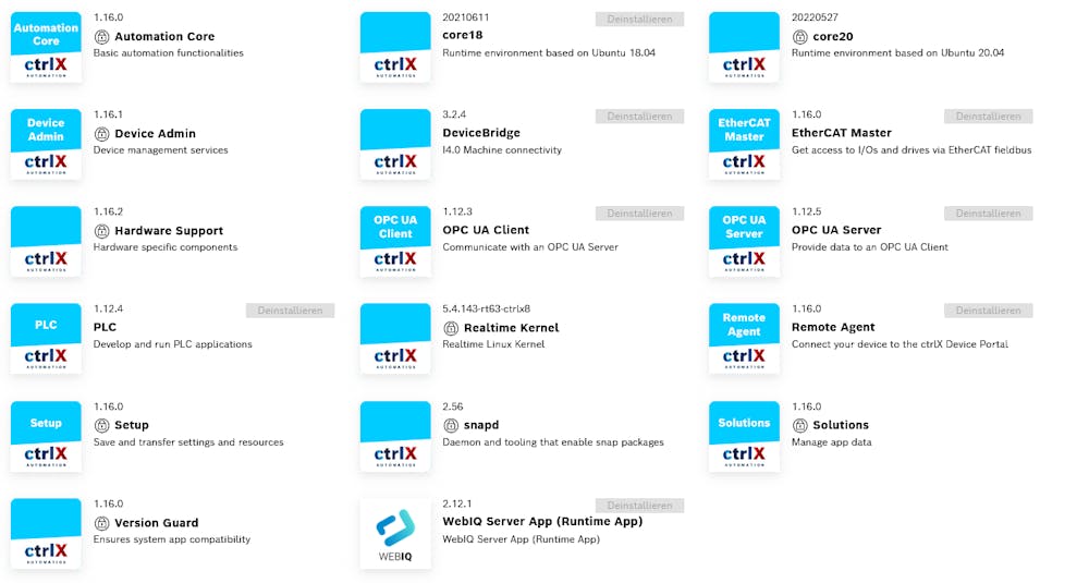 CtrlX Core issue, system stops? No diagnostic possible?