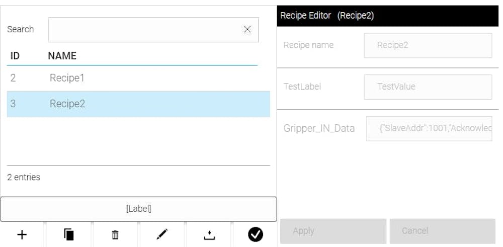 WebIq recipe custom string view