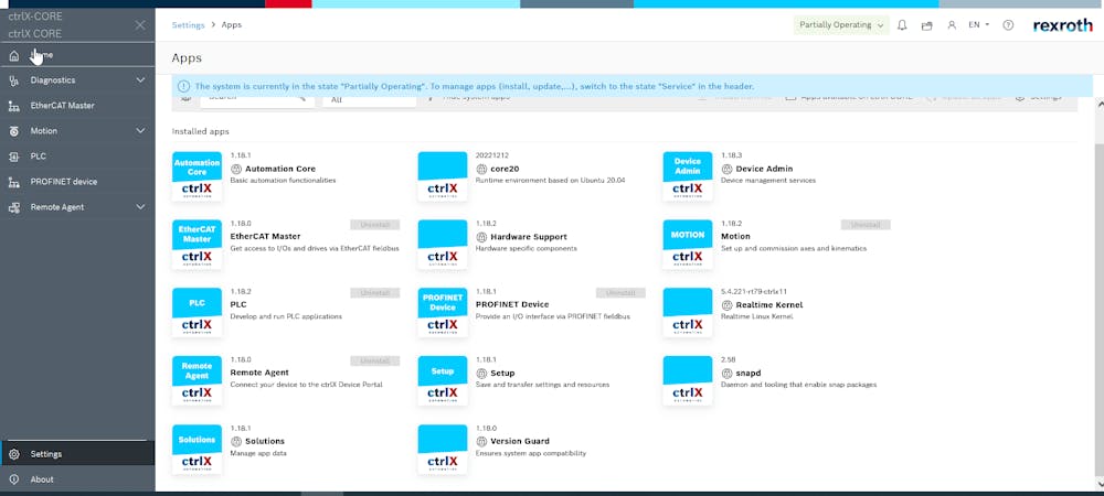 Unable to reset axis error