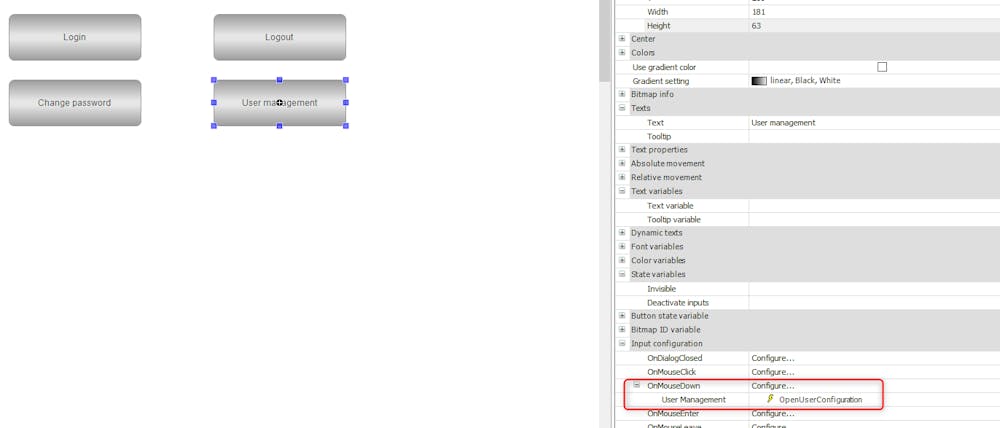 WebVisu Open User Configuration
