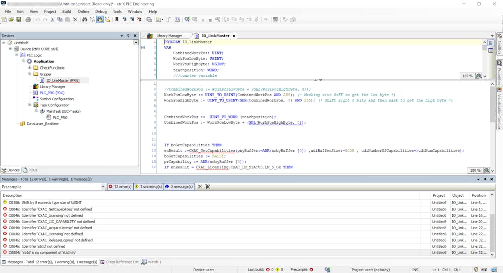 About error in generate code