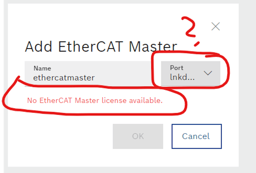 Licenses for ctrlX Core virtual / EtherCAT Master