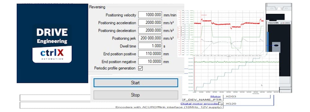 Check positioning behavior with ctrlX DRIVE