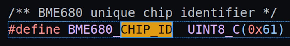 BME680 bme68x_init(&bme) "wrong dev->chip_id" failing with -3