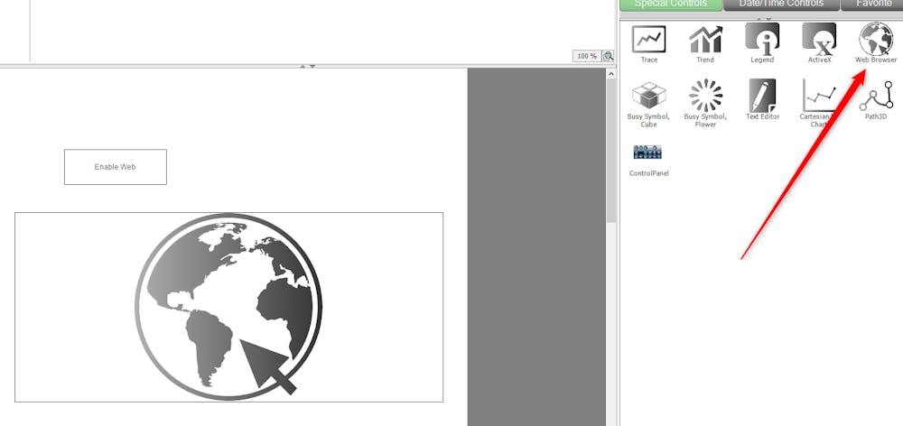 Trying to access WebServer of the Core with Webvisu in a WR21