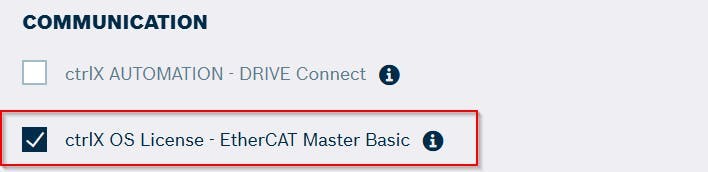 ctrlX OS License - CODESYS - EtherCAT Master (add-on)