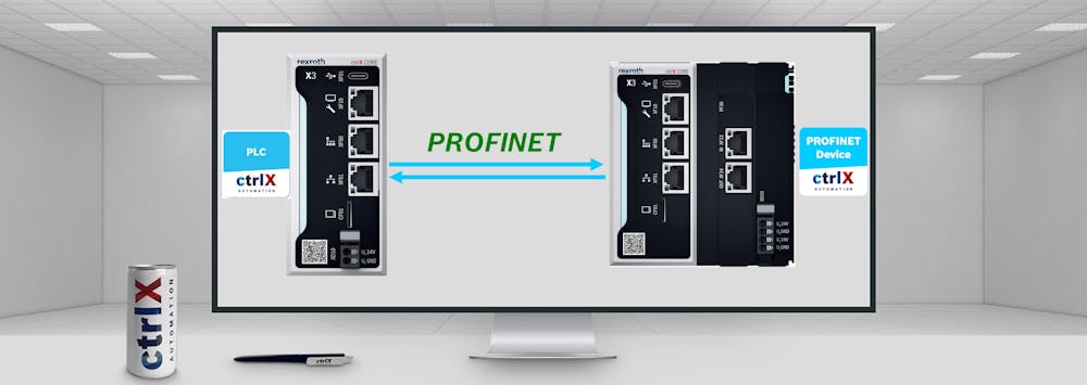 PROFINET - Connect ctrlX CORE X3 with ctrlX COREplus X3 with Fieldbus libraries