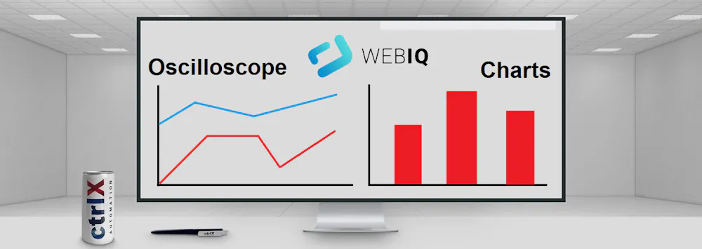 How To display PLC data as oscilloscope or chart in WebIQ